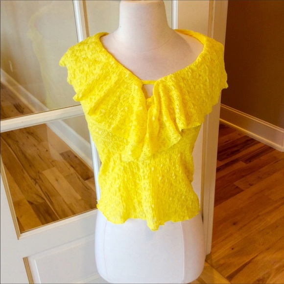 Moda International | Tops | Moda International Top Lemon Yellow Tank Xs ...